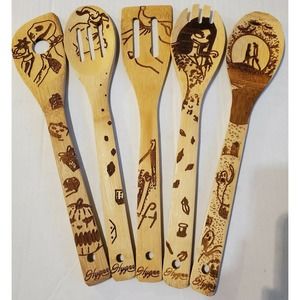 Hygnn | Kitchen | Nightmare Before Christmas Bamboo Cooking Utensil 5 ...